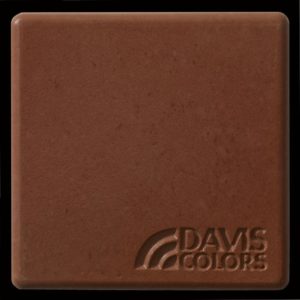 Brick Red - 3 inch x 3 inch sample tile colored with Davis Colors Brick ...